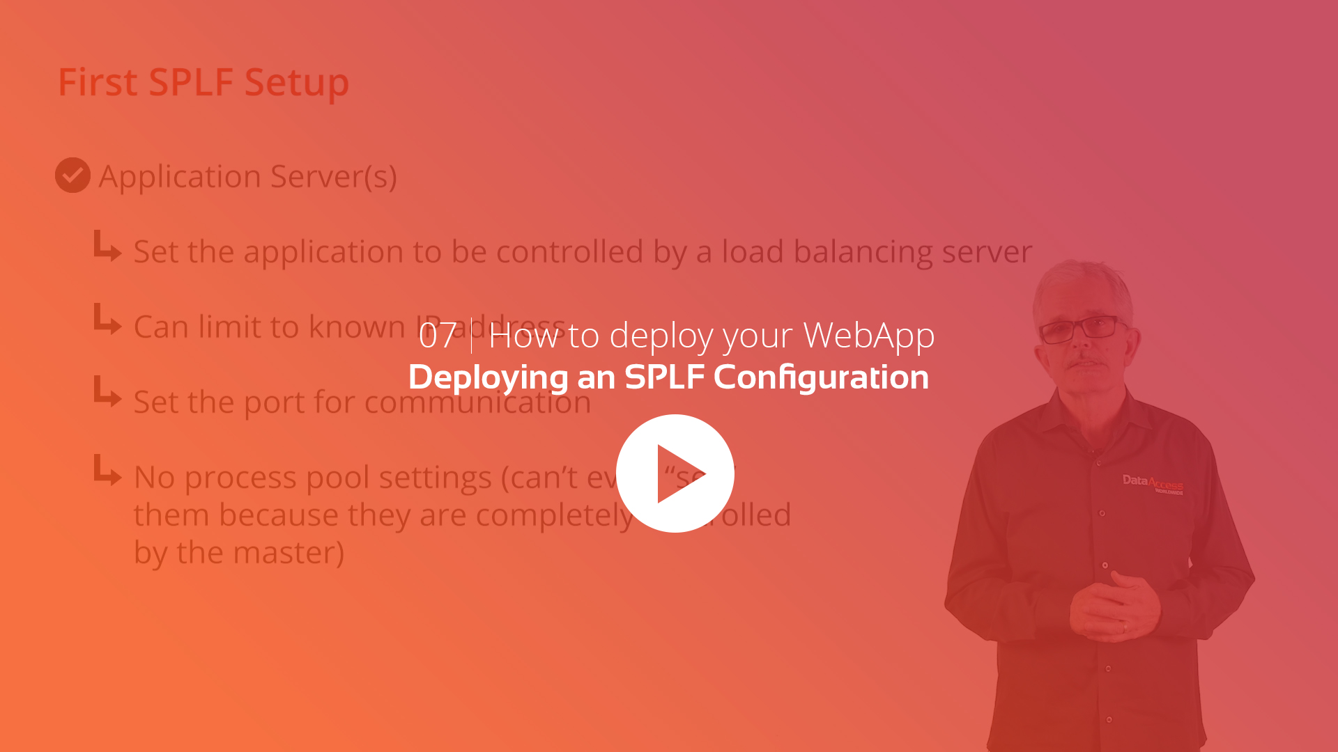 DFLC Lesson - Deploying an SPLF Configuration